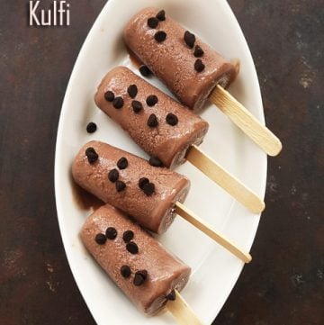 Chocolate Kulfi Recipe - Sharmis Passions