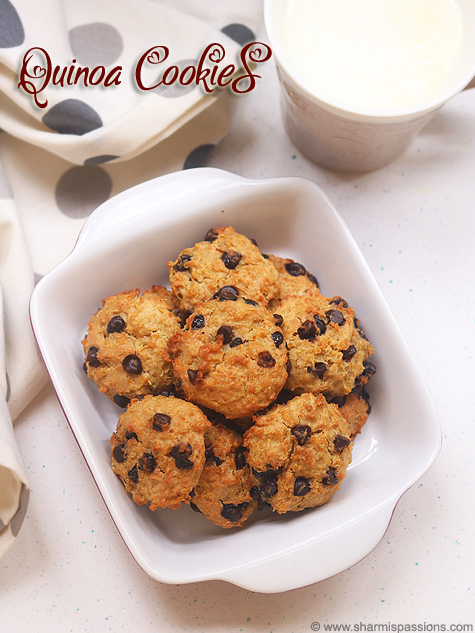Quinoa Cookies Recipe - Sharmis Passions