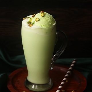 Pistachio Milkshake Recipe | Pista Milkshake Recipe - Sharmis Passions