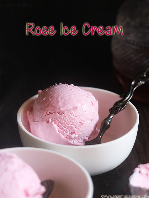 No churn rose milk ice cream recipe, Rose ice cream recipe
