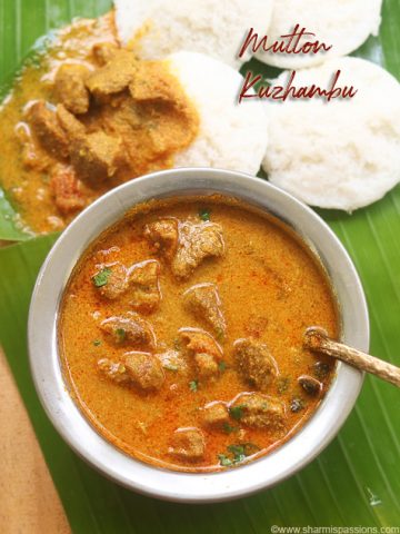 Mutton Kulambu Recipe | Mutton Kuzhambu Recipe - Sharmis Passions