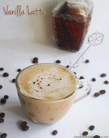 Vanilla Latte Recipe - Sharmis Passions