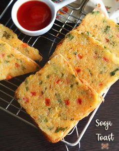 Sooji Toast Recipe | Rava Toast Recipe - Sharmis Passions
