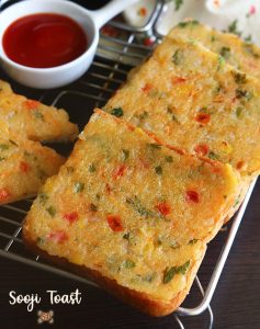 Sooji Toast Recipe | Rava Toast Recipe - Sharmis Passions