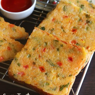 Sooji Toast Recipe | Rava Toast Recipe - Sharmis Passions