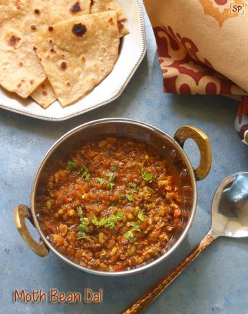 Moth beans dal recipe | Matki curry recipe - Sharmis Passions