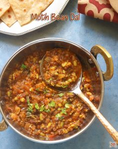 Moth beans dal recipe | Matki curry recipe - Sharmis Passions