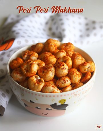 Peri Peri Makhana Recipe | Piri Piri Makhana Recipe - Sharmis Passions