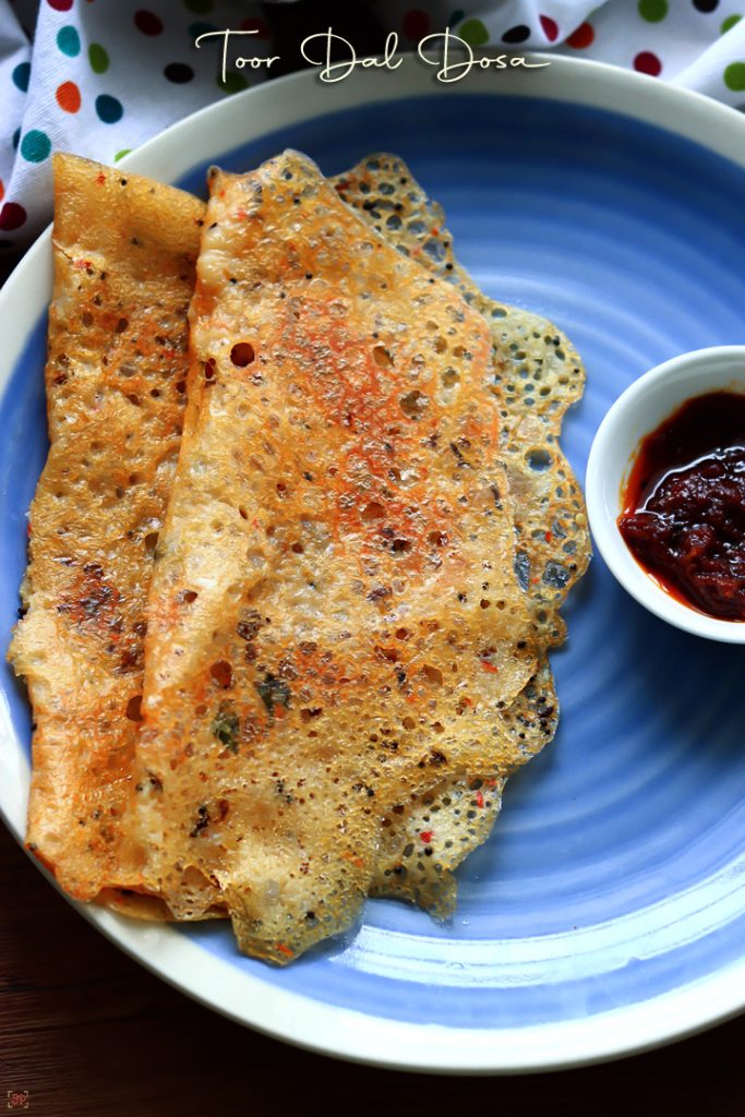 Toor Dal Dosa Recipe | Thuvaram Paruppu Dosai - Sharmis Passions