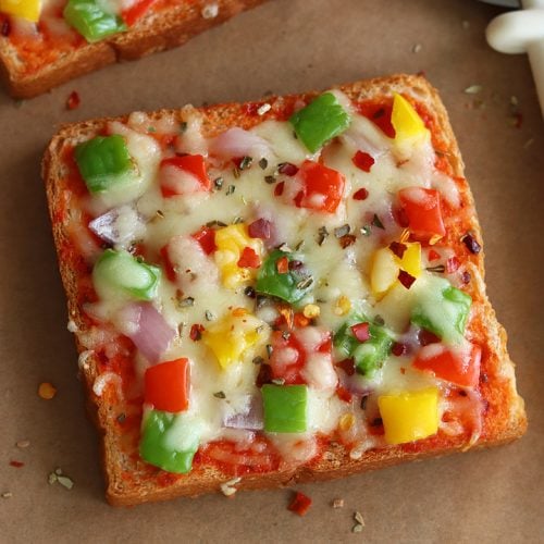 Bread Pizza Recipe Tawa Oven
