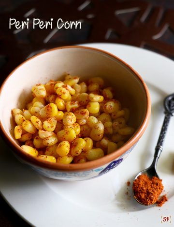 Peri peri corn recipe | Piri piri corn recipe - Sharmis Passions