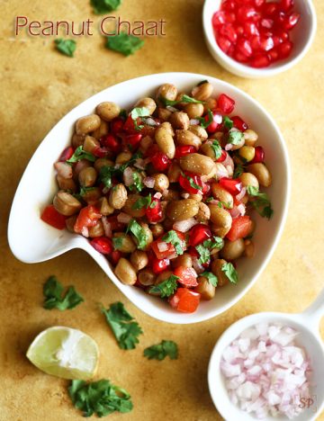 Peanut Chaat Recipe - Sharmis Passions