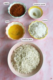 Aval Nanachathu Recipe | Sweet Aval | Sweet Poha - Sharmis Passions