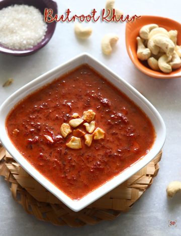 Beetroot Kheer Recipe | Beetroot Payasam Recipe - Sharmis Passions