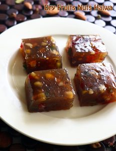 Dry Fruit Halwa Recipe - Sharmis Passions