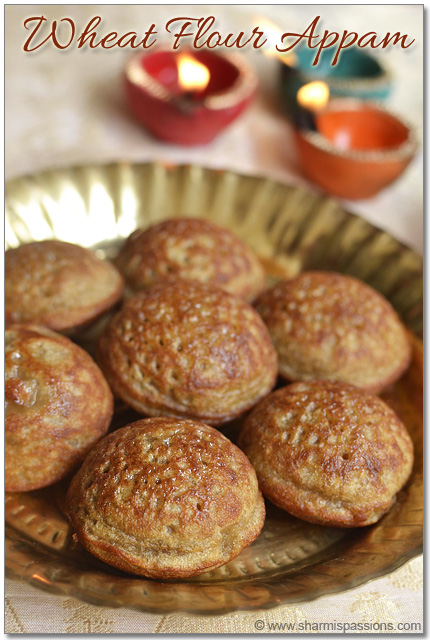 Wheat Appam Recipe | Godhumai Appam Recipe - Sharmis Passions