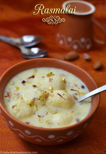 Rasmalai recipe - Sharmis Passions