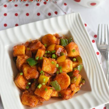Schezwan Paneer Recipe - Sharmis Passions