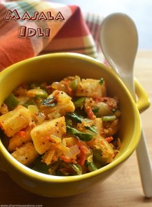 Masala Idli Recipe (using leftover idlis) - Sharmis Passions