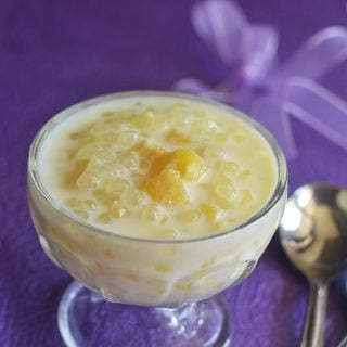 Sago Pudding Recipe | Pineapple Sago Pudding Recipe - Sharmis Passions