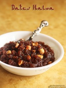 Dates Halwa Recipe - Sharmis Passions