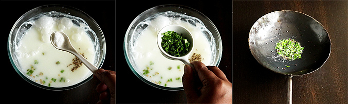 Neer mor recipe - Spiced buttermilk recipe - Neer moru recipe