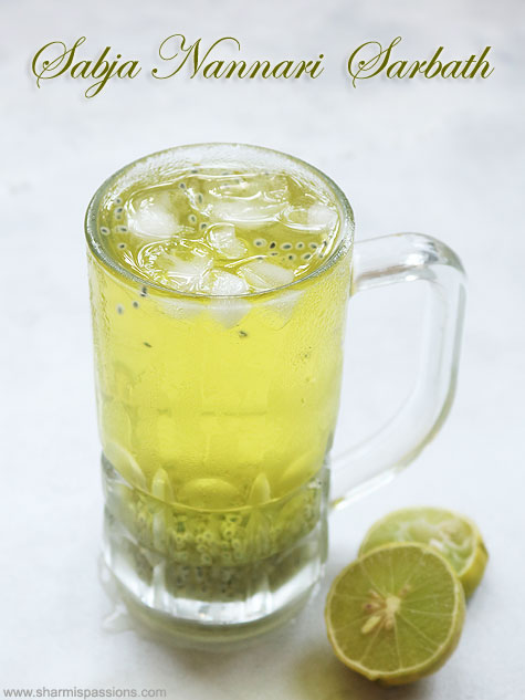 Sabja Sarbath Recipe - Sharmis Passions