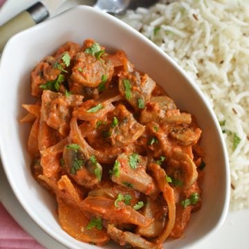 Mushroom Do Pyaza Recipe - Sharmis Passions