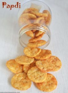 Papdi Recipe (Fried & Baked) | How to make papdi- Sharmis Passions