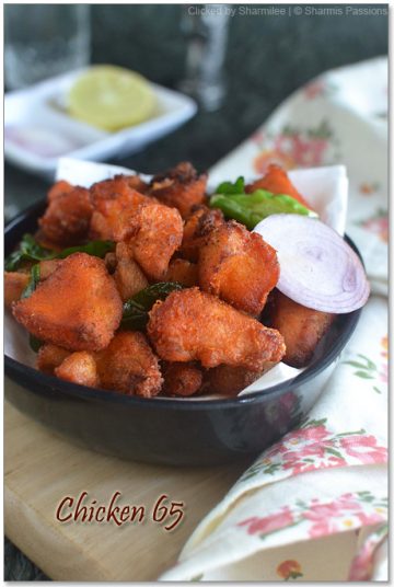 Chicken 65 Recipe - Sharmis Passions
