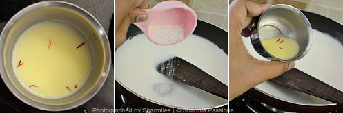 Badam Kheer Recipe - Almond Kheer - Badam Milk Recipe - Sharmis Passions