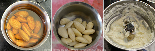 Badam Kheer Recipe - Almond Kheer - Badam Milk Recipe - Sharmis Passions