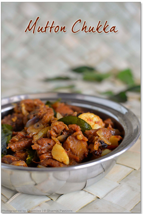 Mutton Chukka / Mutton Sukka (Mutton Fry) | Mutton Recipes - Sharmis ...