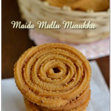 Mullu Murukku Recipe - Sharmis Passions