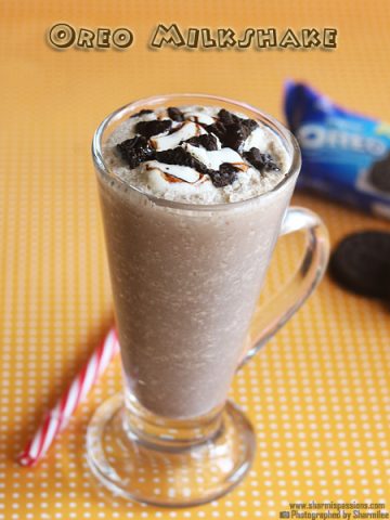 Oreo Milkshake Recipe - Sharmis Passions