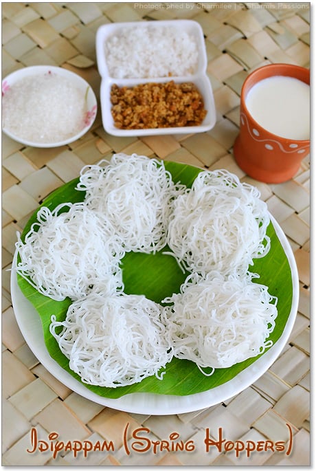 Idiyappam - Sweet Idiyappam Recipe - String Hoppers Recipe - Sharmis ...