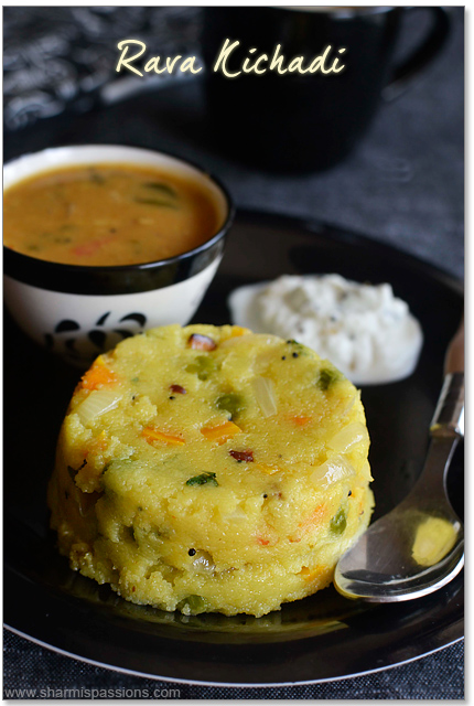 Rava Kichadi Recipe - Sharmis Passions