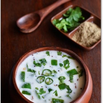 Capsicum Raita Recipe - Sharmis Passions
