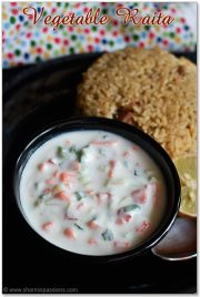 Veg Raita Recipe | Vegetable Raita Recipe - Sharmis Passions