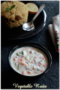 Veg Raita Recipe | Vegetable Raita Recipe - Sharmis Passions