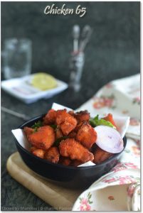 Chicken 65 Recipe - Sharmis Passions
