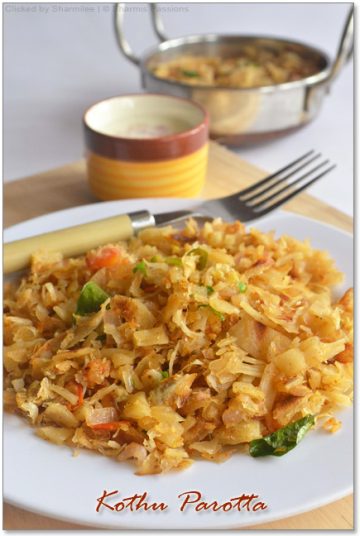 Kothu Parotta Recipe - Sharmis Passions