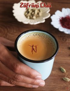 Zafrani Chai Recipe | Saffron Tea Recipe - Sharmis Passions