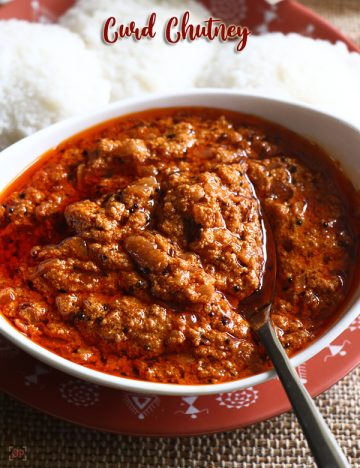 Curd Chutney Recipe | Dahi Chutney Recipe - Sharmis Passions