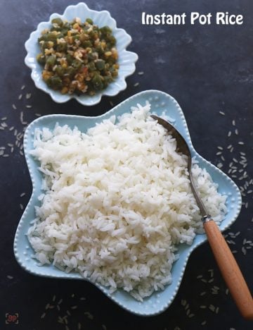 Instant Pot Rice | Rice in Instant Pot - Sharmis Passions