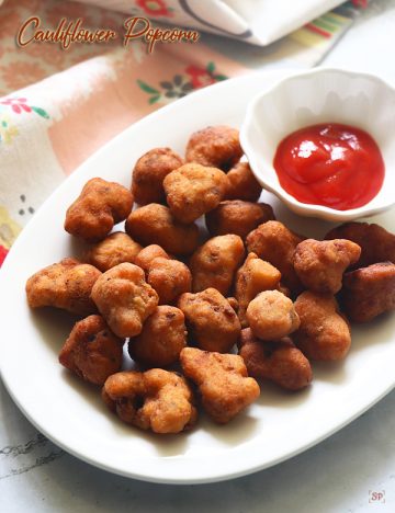 Gobi Popcorn Recipe | Popcorn Cauliflower Recipe - Sharmis Passions