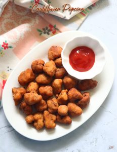 Gobi Popcorn Recipe | Popcorn Cauliflower Recipe - Sharmis Passions