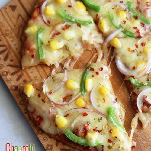Roti Pizza Recipe - Sharmis Passions