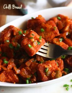 Chilli Bread Recipe | Bread Chilli Recipe - Sharmis Passions
