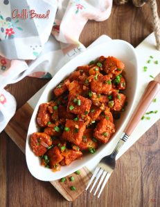 Chilli Bread Recipe | Bread Chilli Recipe - Sharmis Passions